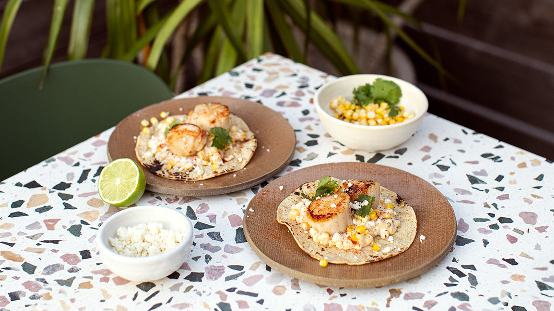 Scallop and Corn Tacos – Snake River Farms