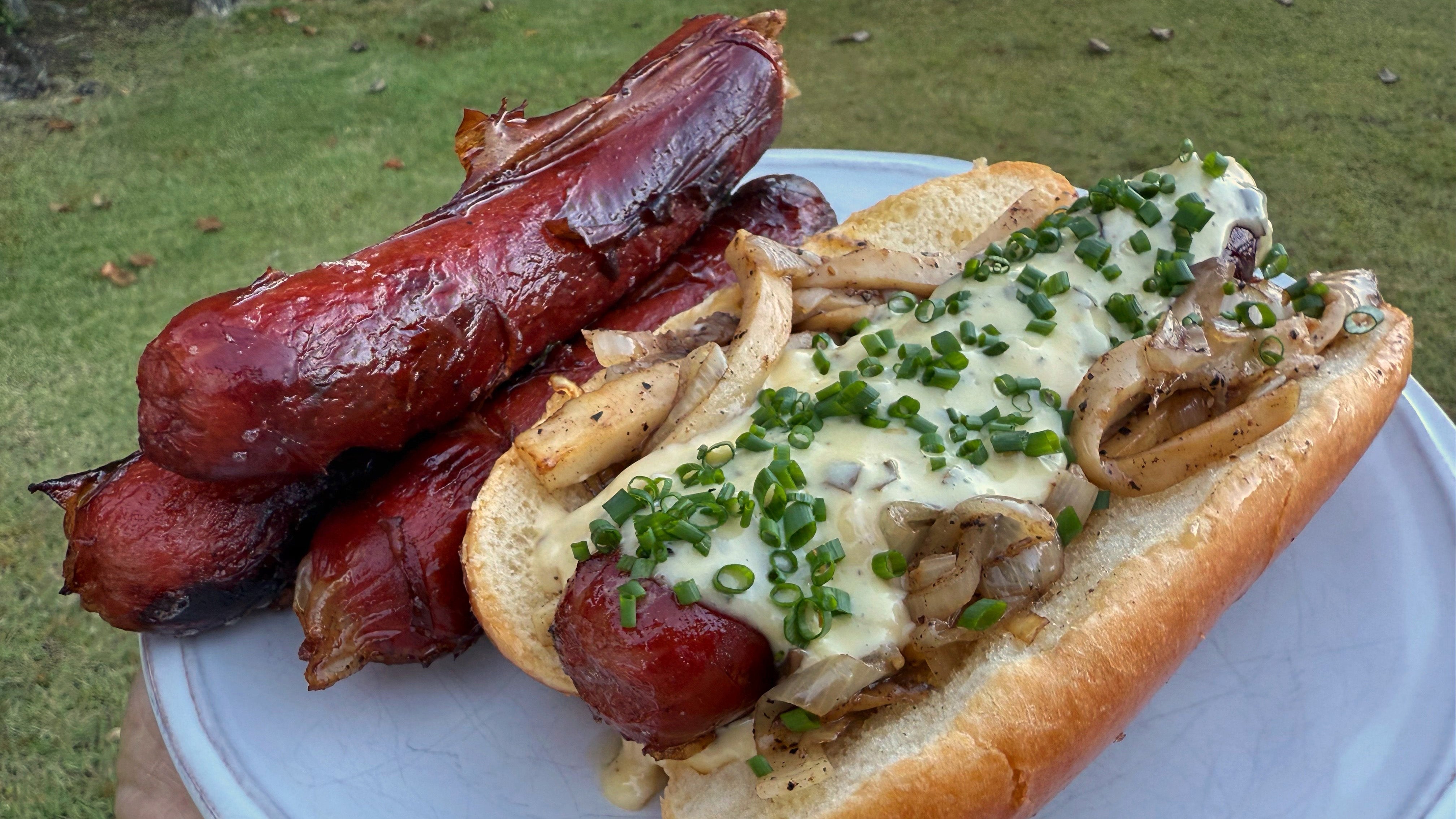 Wagyu Hot Dog with Béarnaise Sauce Recipe | Gourmet Twist on a Classic ...