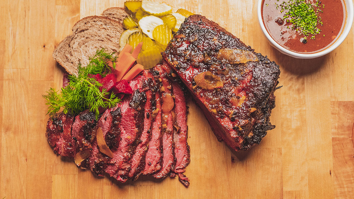 Braised Corned Beef & Orange Marmalade Mustard Glaze – Snake River Farms