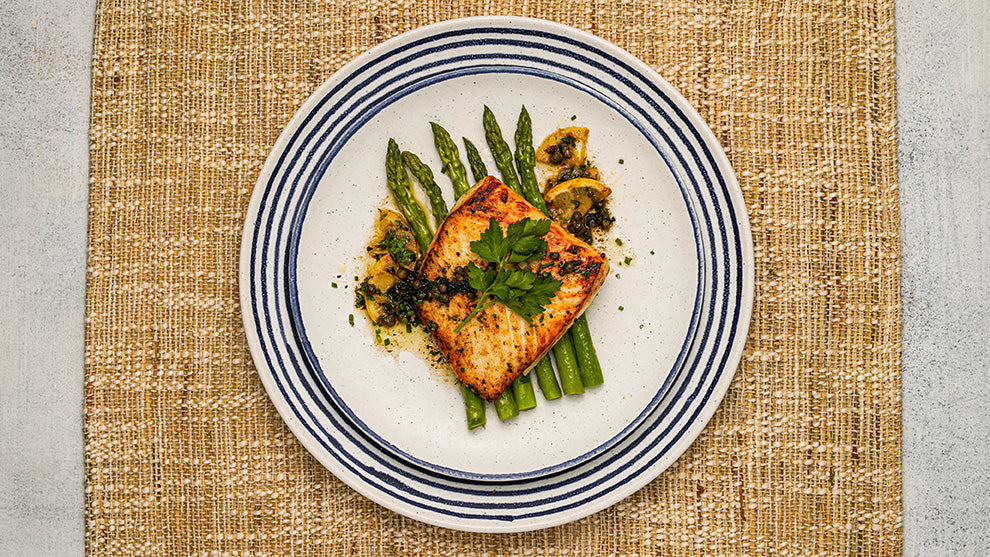 Pan Seared Halibut with Lemon-Caper Butter – Snake River Farms