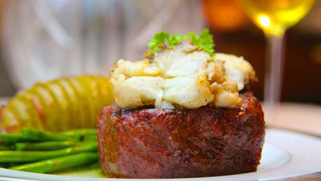 Snake River Farms Surf & Turf: Smoked Ribeye Filets with Butter-Poached ...