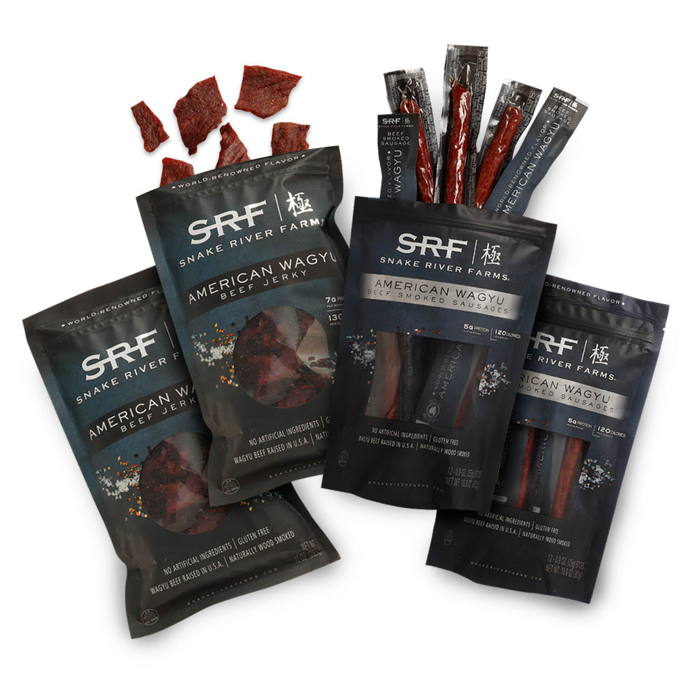 Wagyu Beef Jerky & Sticks Combo 4-Pack – Snake River Farms