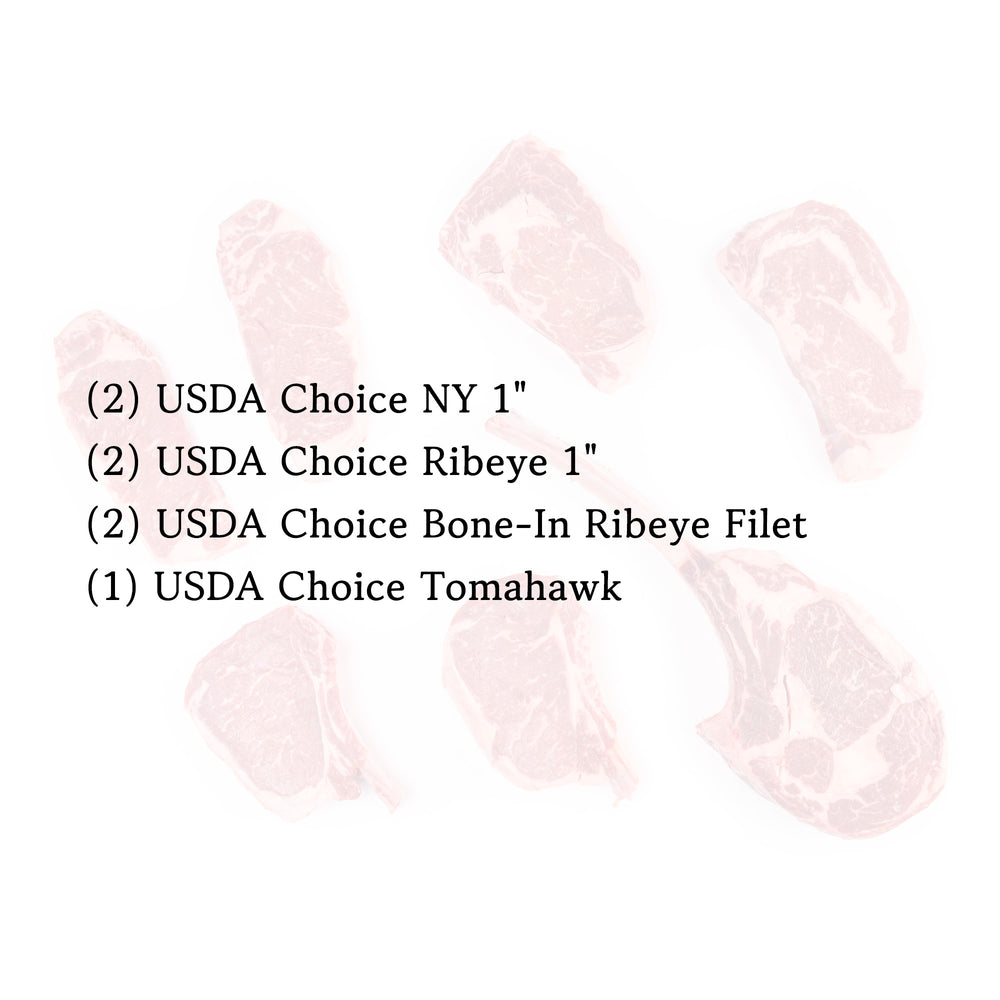 Griller’s Choice Box – USDA Choice Ribeye, NY Strip & Tomahawk – Snake River Farms