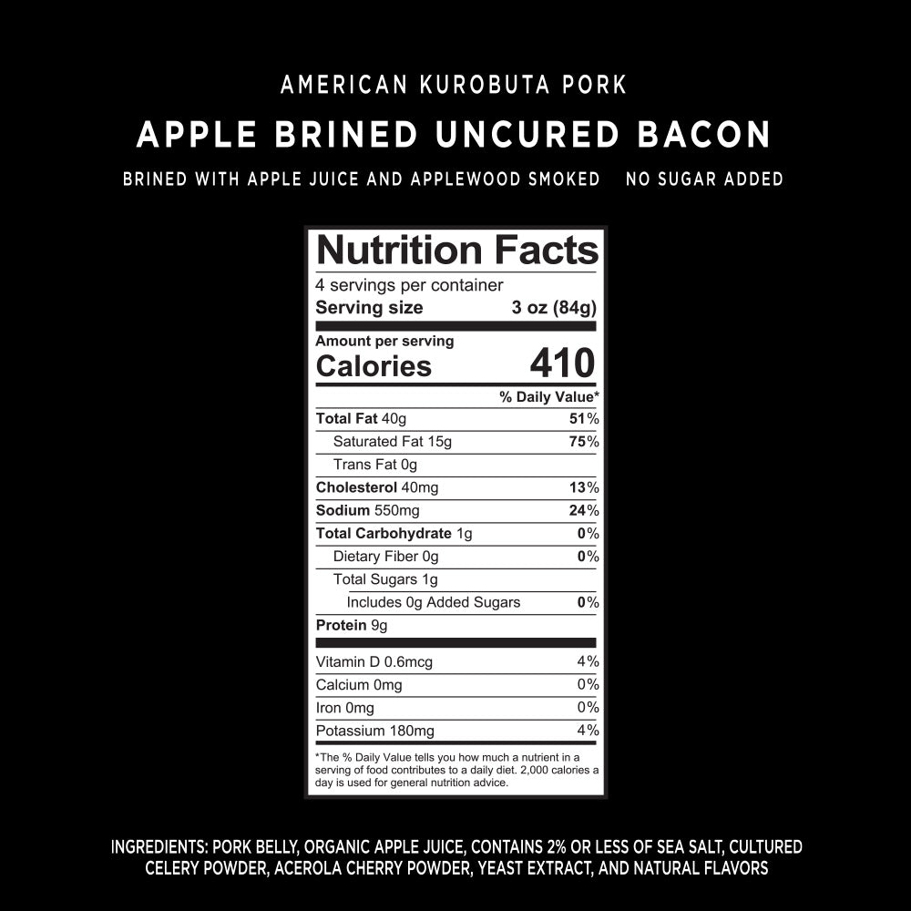 Buy Apple Brined Uncured Bacon Online | Snake River Farms